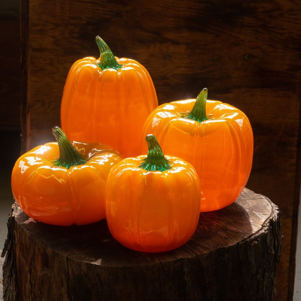 A modern take on our classic glass pumpkins!