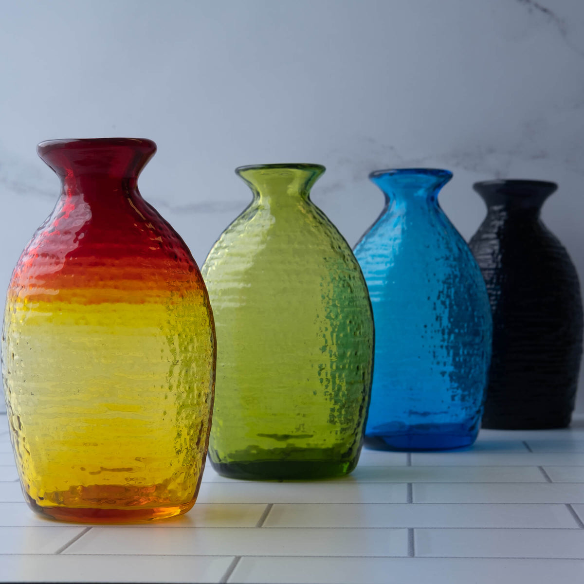 2135S Small Strata Vase - Turquoise – Blenko Glass Company